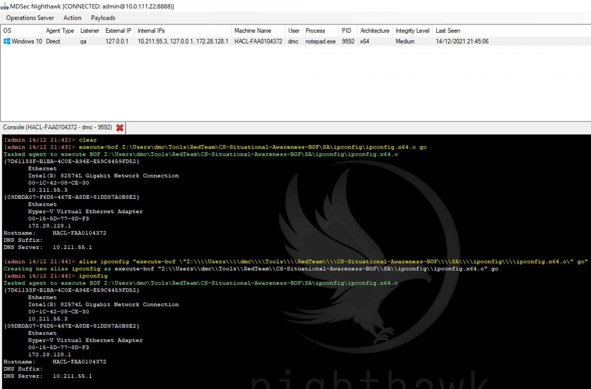 Nighthawk 0.1 - New Beginnings - MDSec